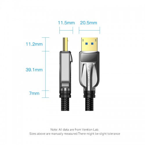 Кабель Vention DisplayPort v2.1 20M/20M | Displayport | Mini ...